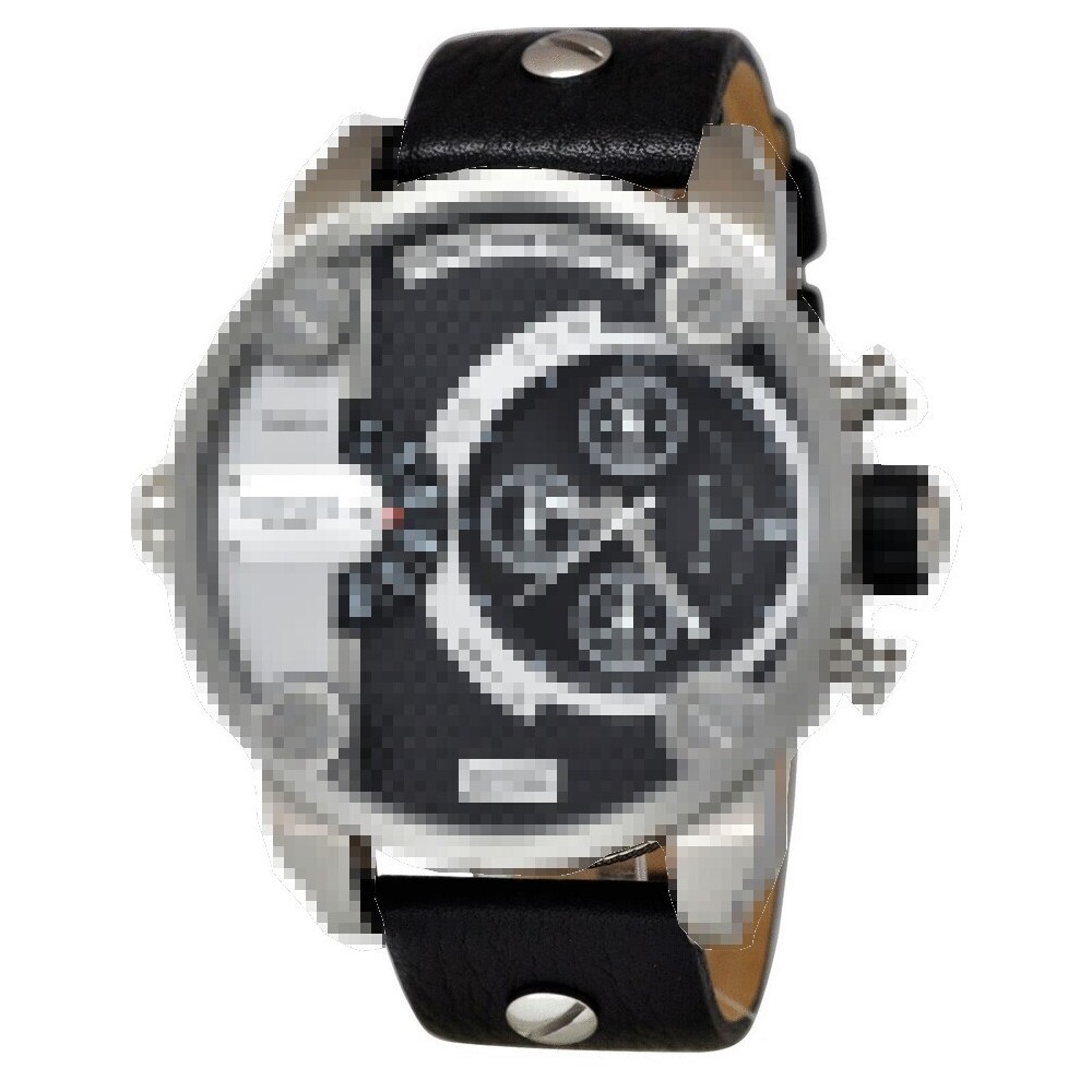 Bracelet cuir noir Diesel - LITTLE DADDY / DZ7256 | AtelierNet